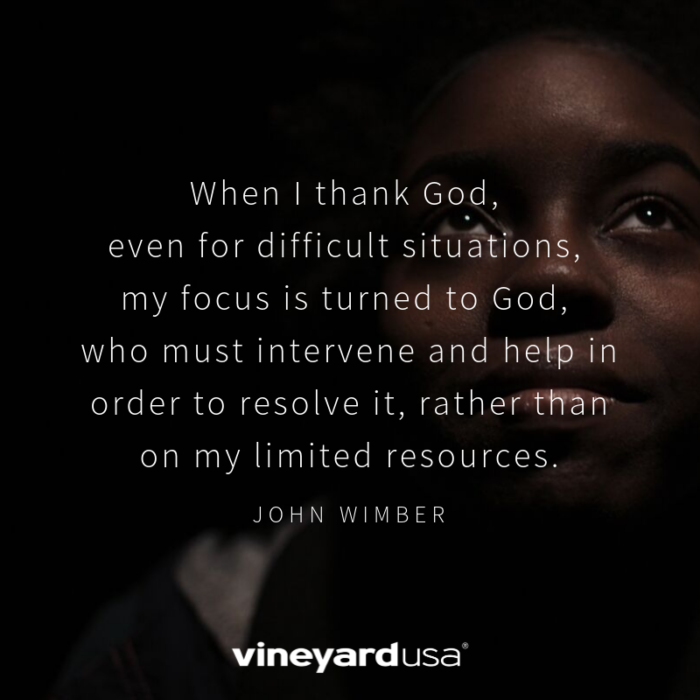 Be Thankful In Everything — And Peace Will Come (John Wimber ...